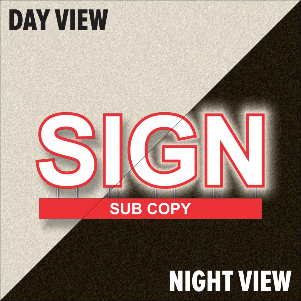 Dual Lit / Wall Mount Free Standing on Illuminated Ledge Raceway ...