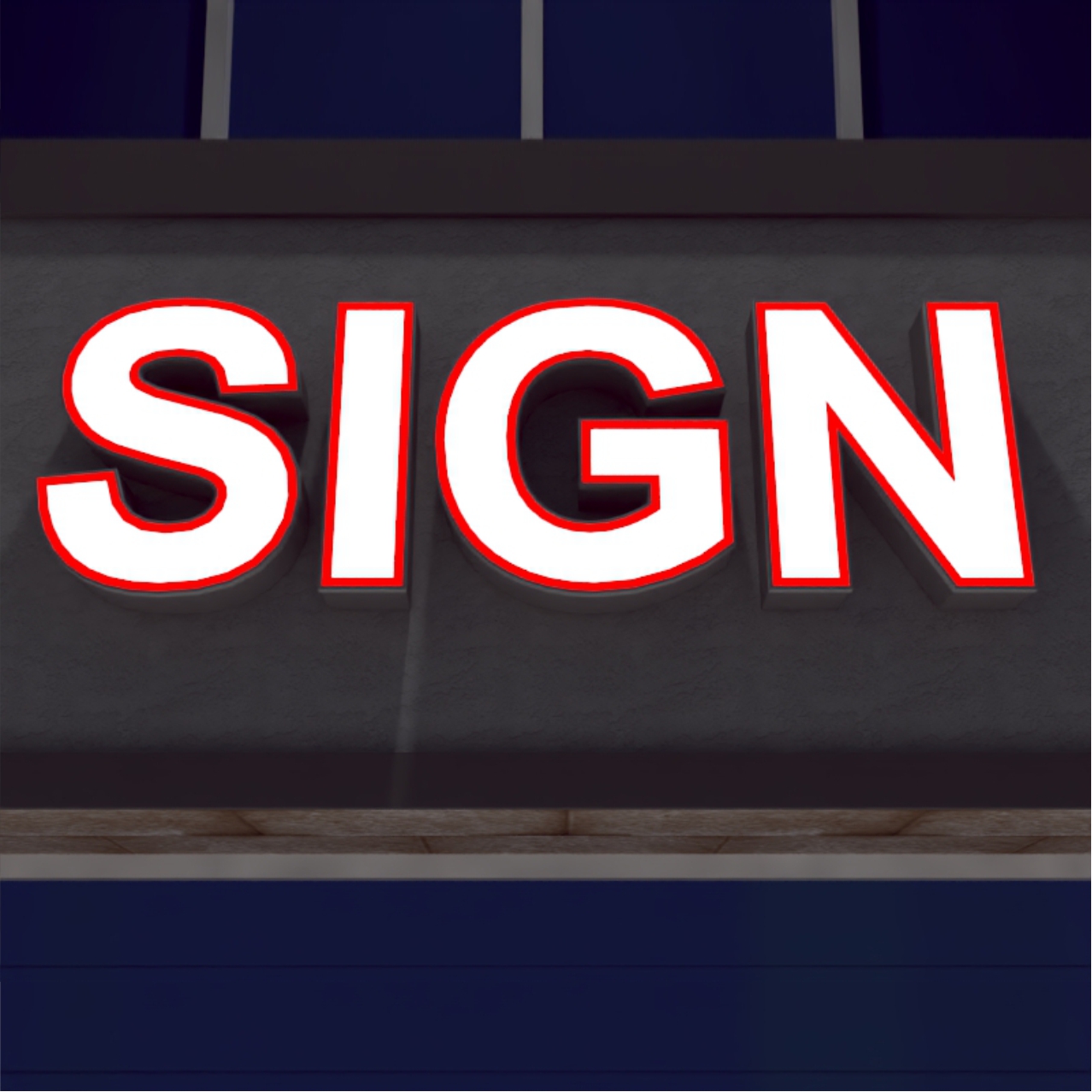 Shop – Signage Details