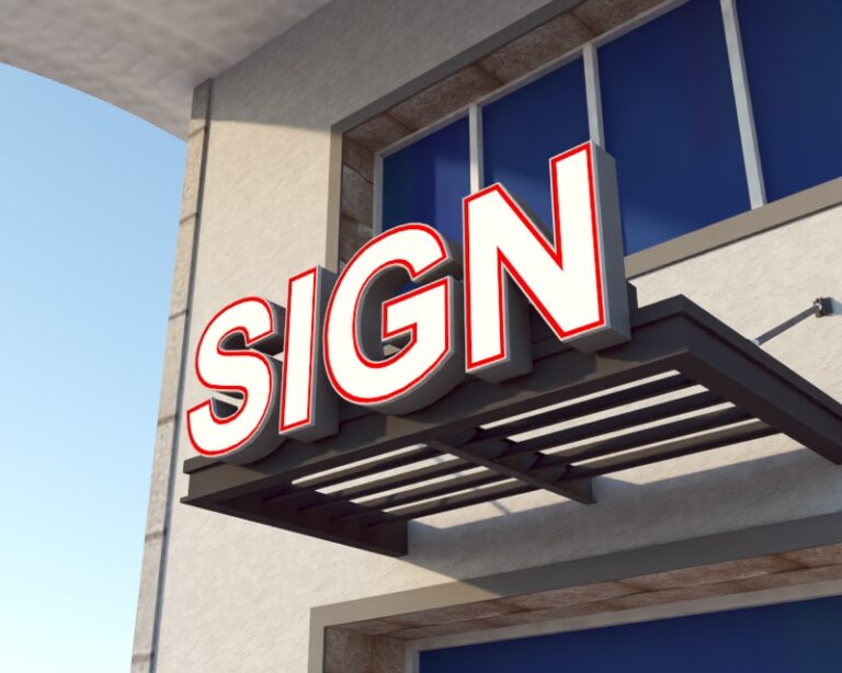 Face Lit / Structure Mount on Raceway – Signage Details