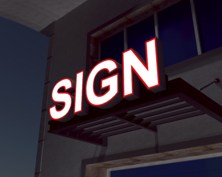 Face Lit / Structure Mount on Raceway – Signage Details