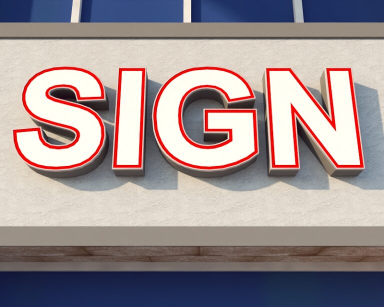 Face Lit / Wall Mount – Signage Details