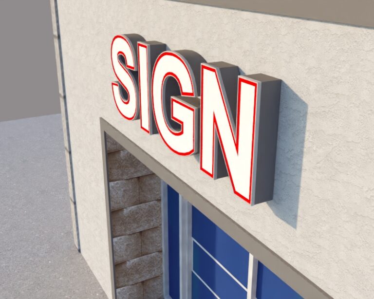 Face Lit / Wall Mount – Signage Details