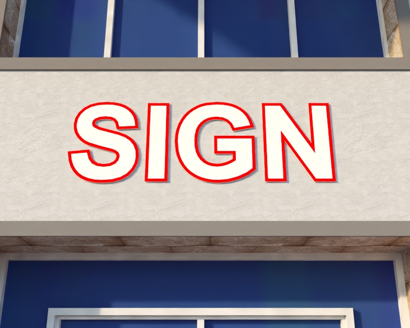 Non Lit / Wall Mount – Signage Details