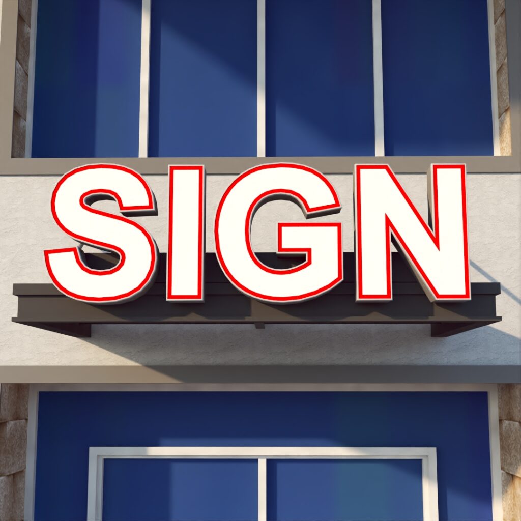 Face Lit / Structure Mount on Raceway – Signage Details