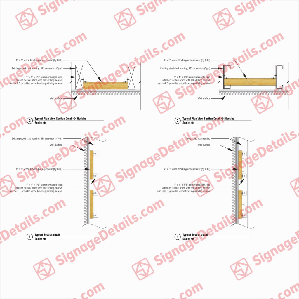Blocking Detail – Signage Details